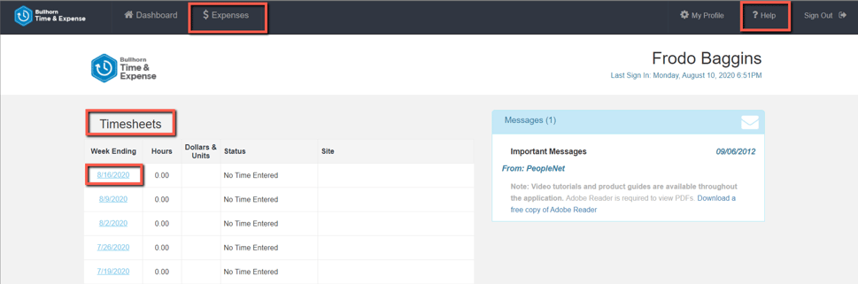 Bullhorn Time & Expense Resources